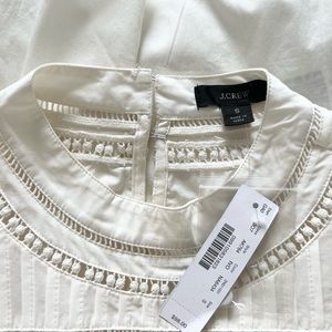 J. Crew | Tops | Jcrew Crocheted Lace Ruffle Top White Small | Poshmark